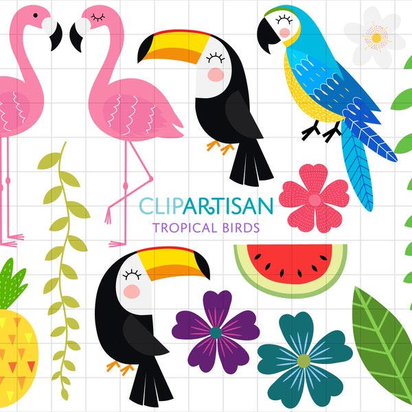 Toucan Clip Art - Etsy
