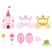 Princess and Fairytale Castle Clipart / Frog Prince Clip Art - Etsy