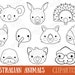 Safari Baby Animals Digital Stamp Set 2, African Animals, Zoo Animals ...