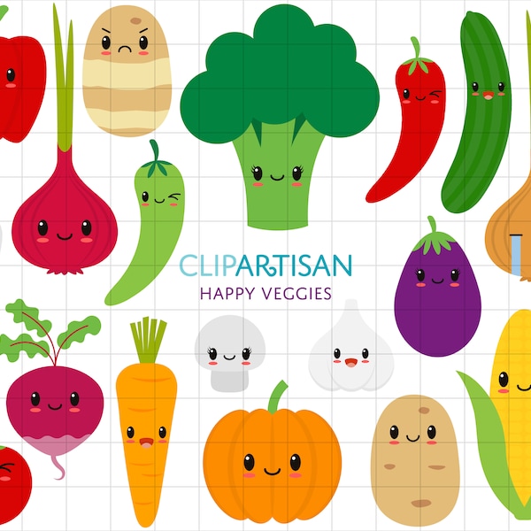 Cute Vegetables - Etsy