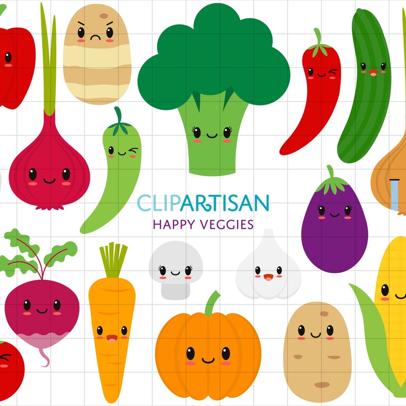 Cute Vegetables - Etsy