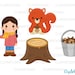 Autumn Kids Clipart, Fall Clip Art, PNG Instant Download 0019 - Etsy