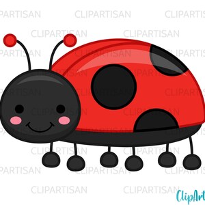 Bugs Clip Art, Cute Crawling Insects Illustrations, Butterfly ...