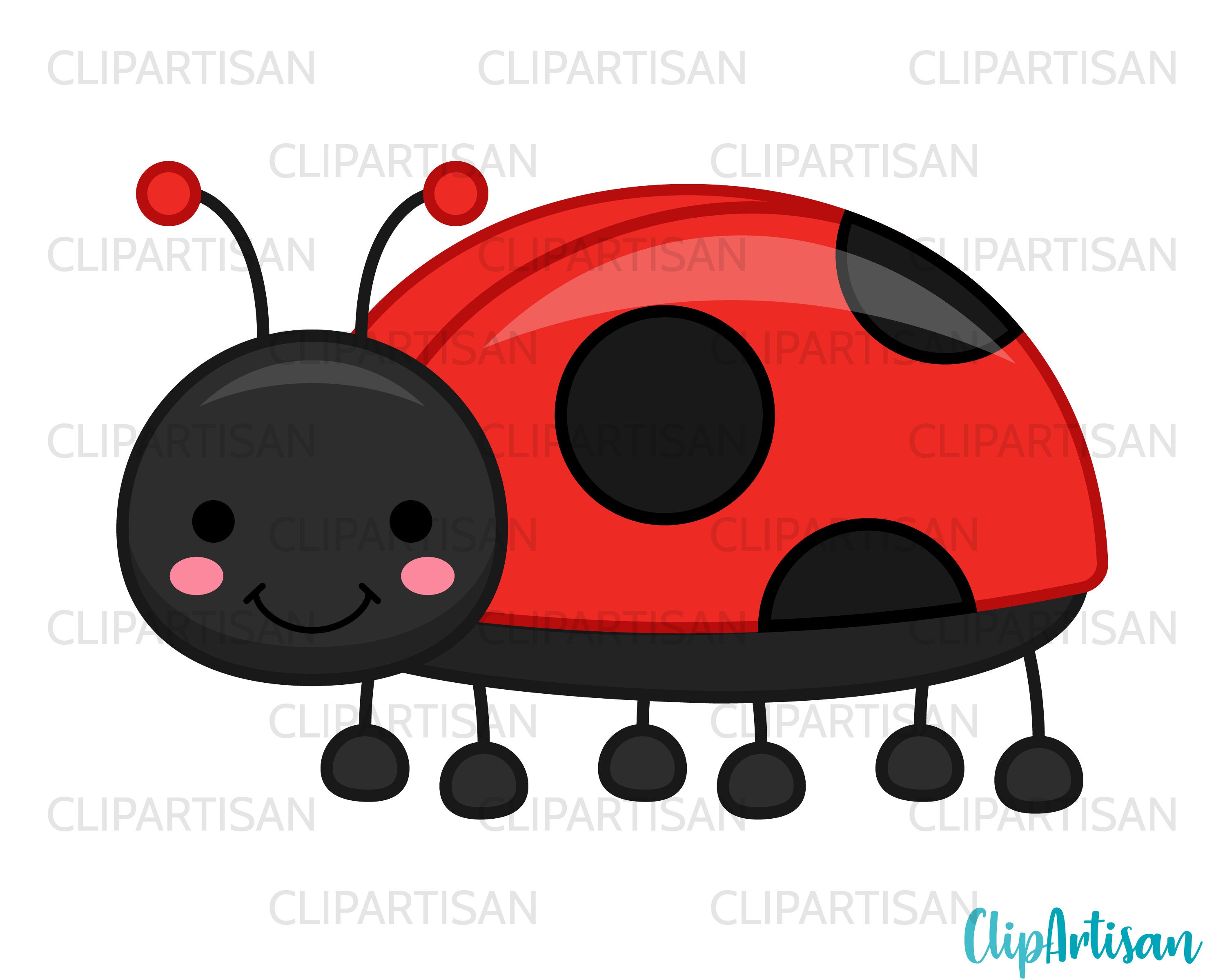 Bugs Clip Art, Cute Crawling Insects Illustrations, Butterfly ...