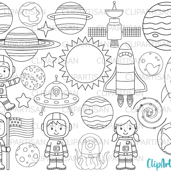 Space Clip Art - Etsy
