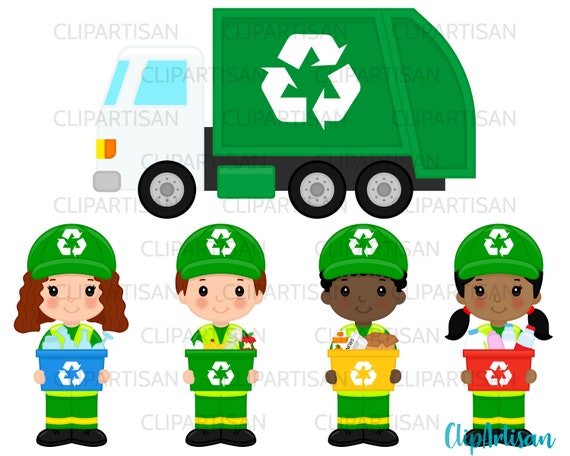 Cartoon Earth Recycle