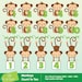 Monkey Numbers / Numbers 1 to 10 Clipart - Etsy