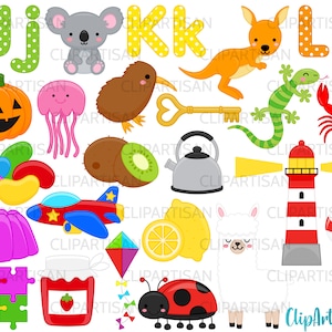 Alphabet Clip Art Bundle, ABC Letters, A to Z Graphics, Back to School ...