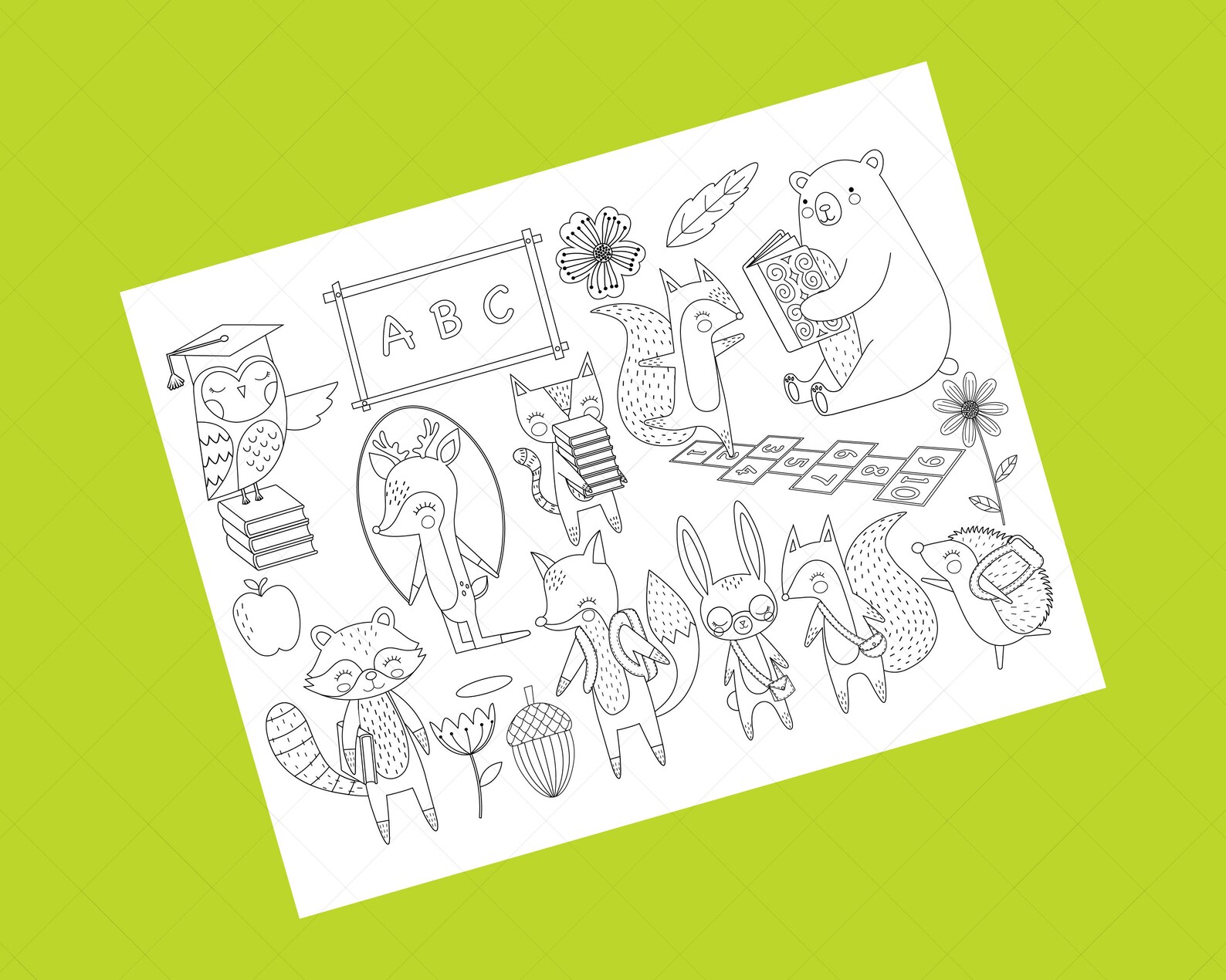 Woodland Animal School Clipart Forest School Clip Art | Etsy UK