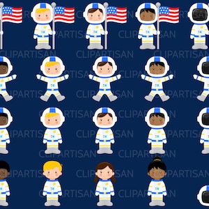 Space Clipart, Astronauts, Aliens, Planets, Rocket, Space Shuttle ...