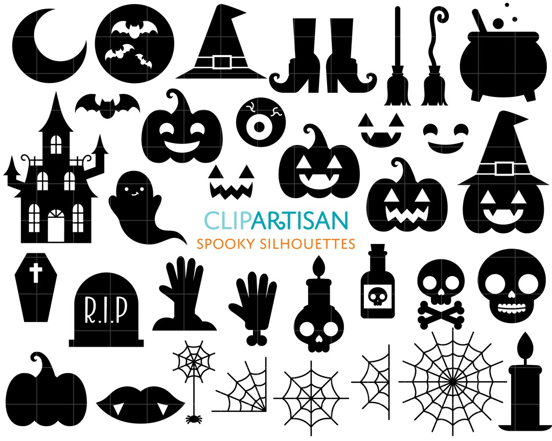 Halloween SVG Clipart, Ghost Svg, Witch Svg, Pumpkin Svg, Jack O ...