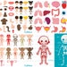 Human Body Systems Anatomy Clipart Bundle PNG Instant Download 0032 ...
