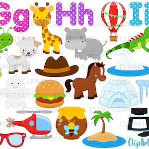 Alphabet Clip Art Bundle, ABC Letters, A to Z Graphics, Back to School ...