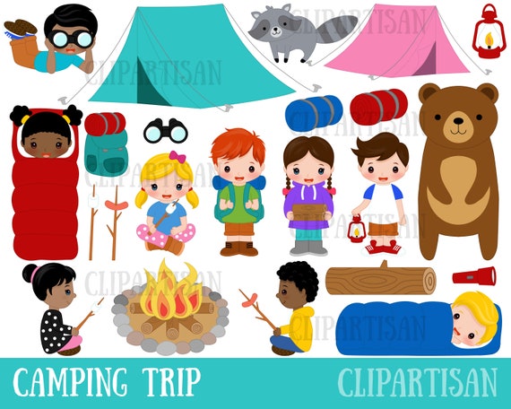 Camping Clipart Scout Clip Art Outdoor Adventure Clip Art | Etsy Hong Kong