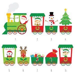 Christmas Train Clipart / Santa Polar Express Clip Art - Etsy