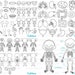 Human Body Systems Anatomy Clipart Digital Stamps Bundle PNG Instant ...
