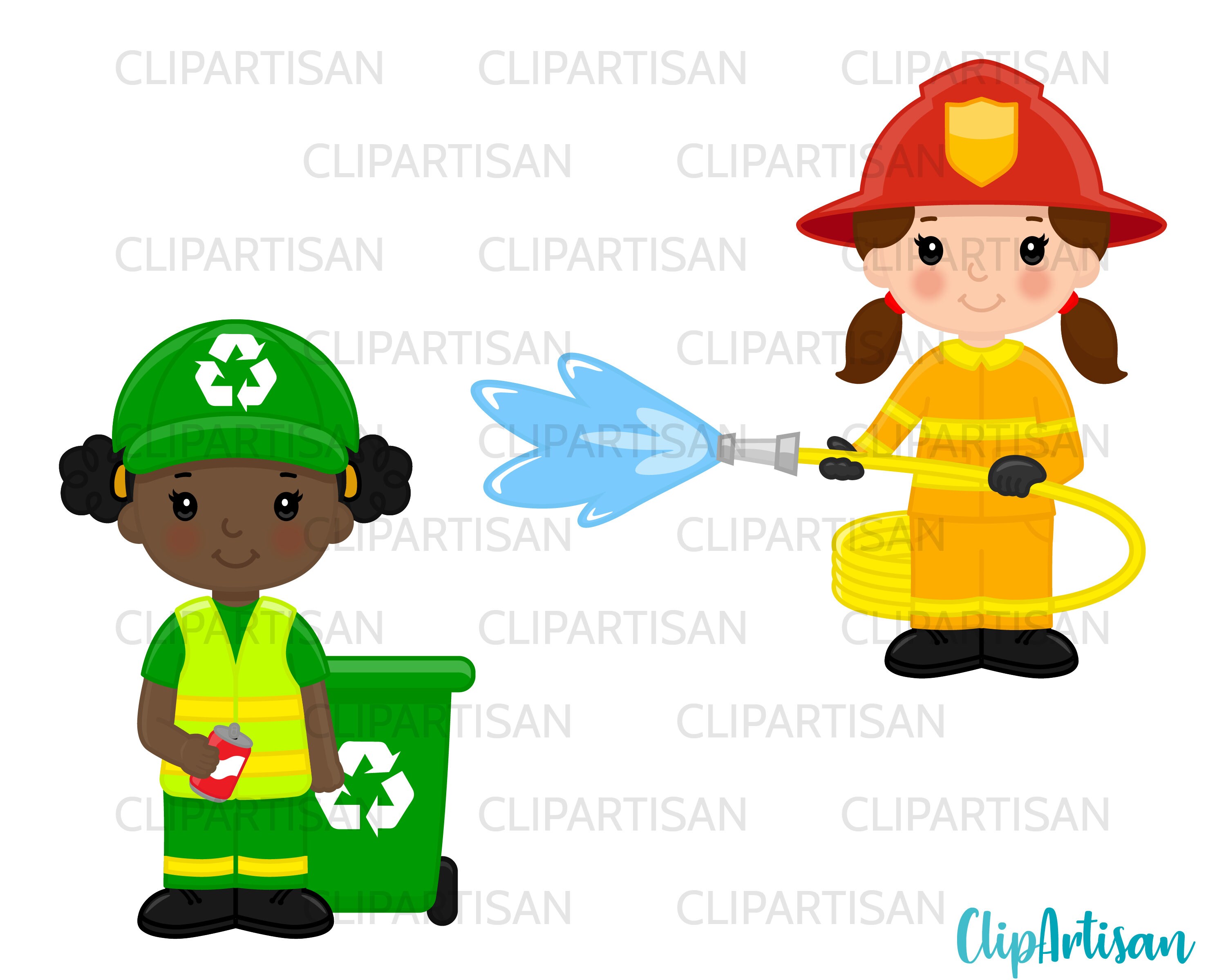 Community Helpers Clipart Bundle Job Clip Art Profession - Etsy Canada