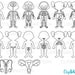 Human Body Systems Anatomy Clipart Digital Stamps Bundle PNG Instant ...