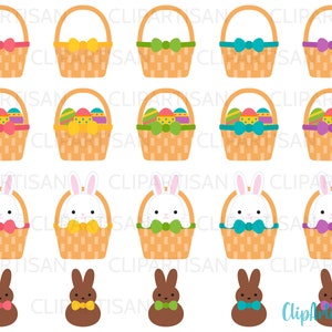 Easter Clipart, Easter Bunny, Easter Chick, Easter Egg, Easter Basket ...
