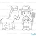 Farm Animals Clipart, Digital Stamps, INSTANT DOWNLOAD 0010 - Etsy