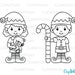 Christmas Elves Digital Stamps, Santa's Workshop, Elf Clip Art Svg Png ...