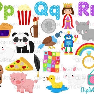 Alphabet Clip Art Bundle, ABC Letters, A to Z Graphics, Back to School ...