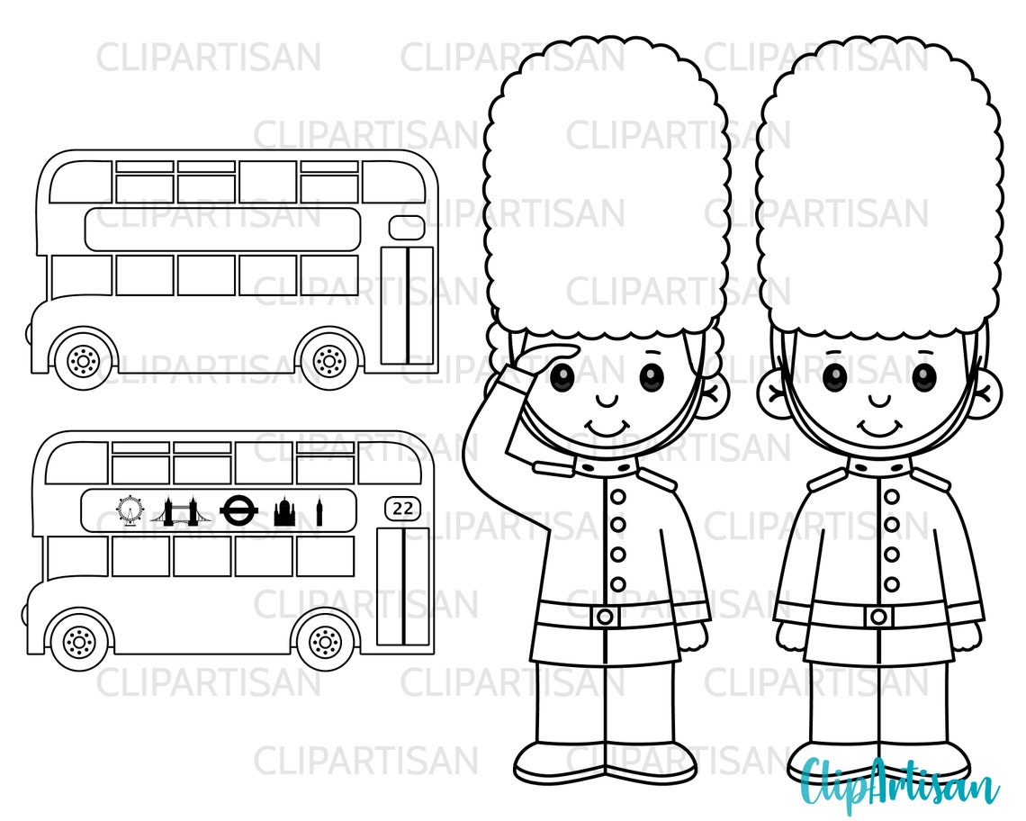 London Digital Stamps British Clip Art England Big Ben - Etsy UK