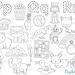 Alphabet Digital Stamps, ABC Clip Art Bundle, Letters, Back to School ...