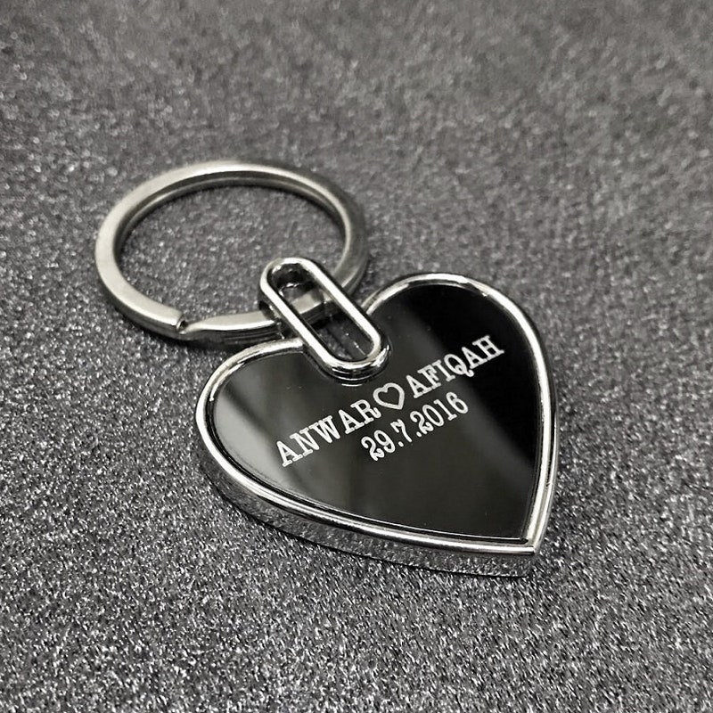 Heart Keychain - Etsy