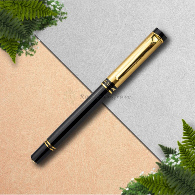 Personalized Signature Gold Engraved Pen Premium Metal Pen - Etsy