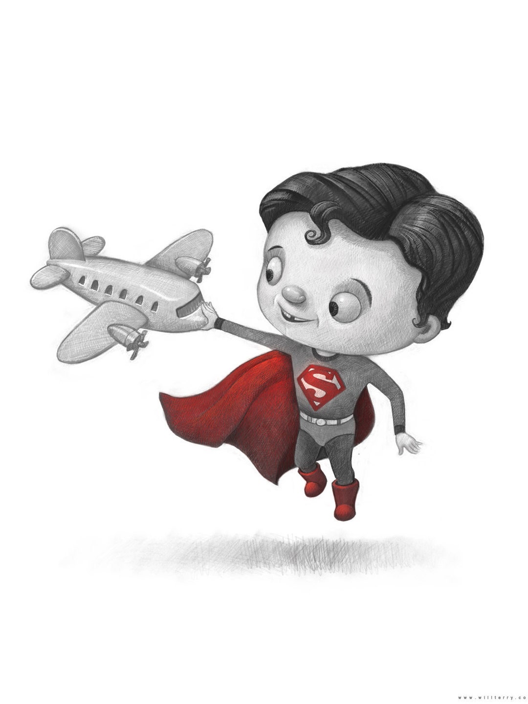 11x14" Baby Super Boy, Color Print, Signed by the Artist, Will Terry - Etsy