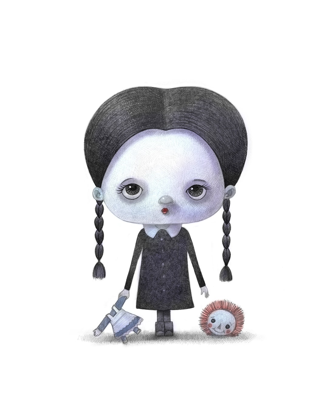 11x14" Baby Wednesday's Child, Color Print, Signed - Etsy