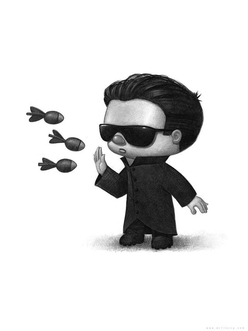 8x10 Baby Neo Boy Like the Maytrix Guy Stopping Toy - Etsy