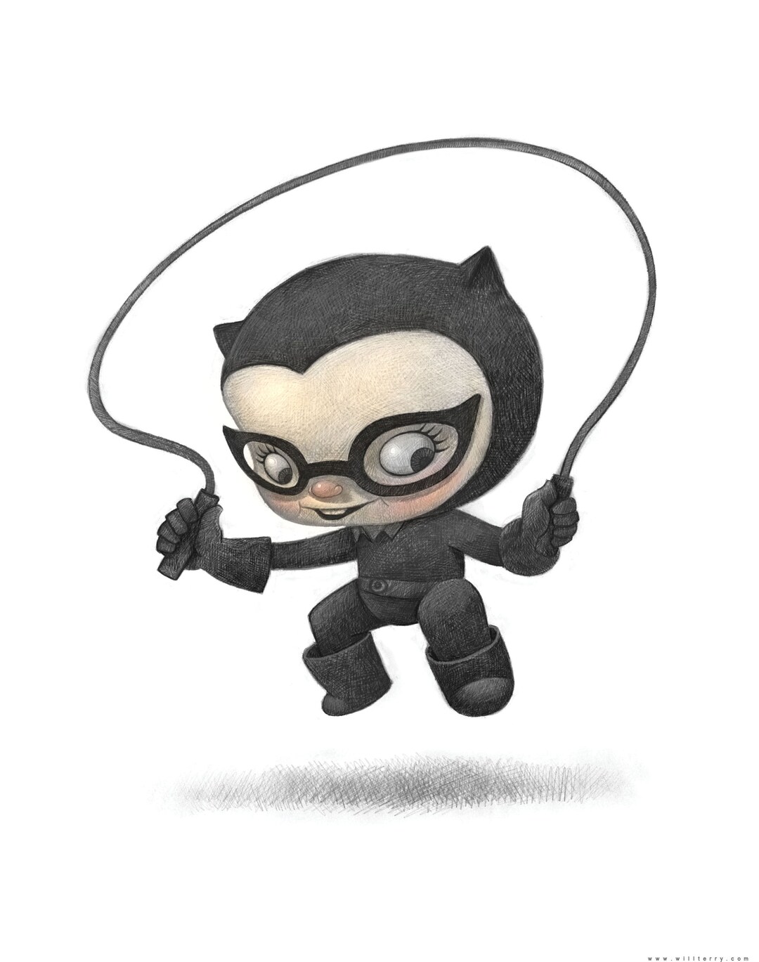 11x14 Baby Catlike Bat Hater Girl Color Print Signed - Etsy