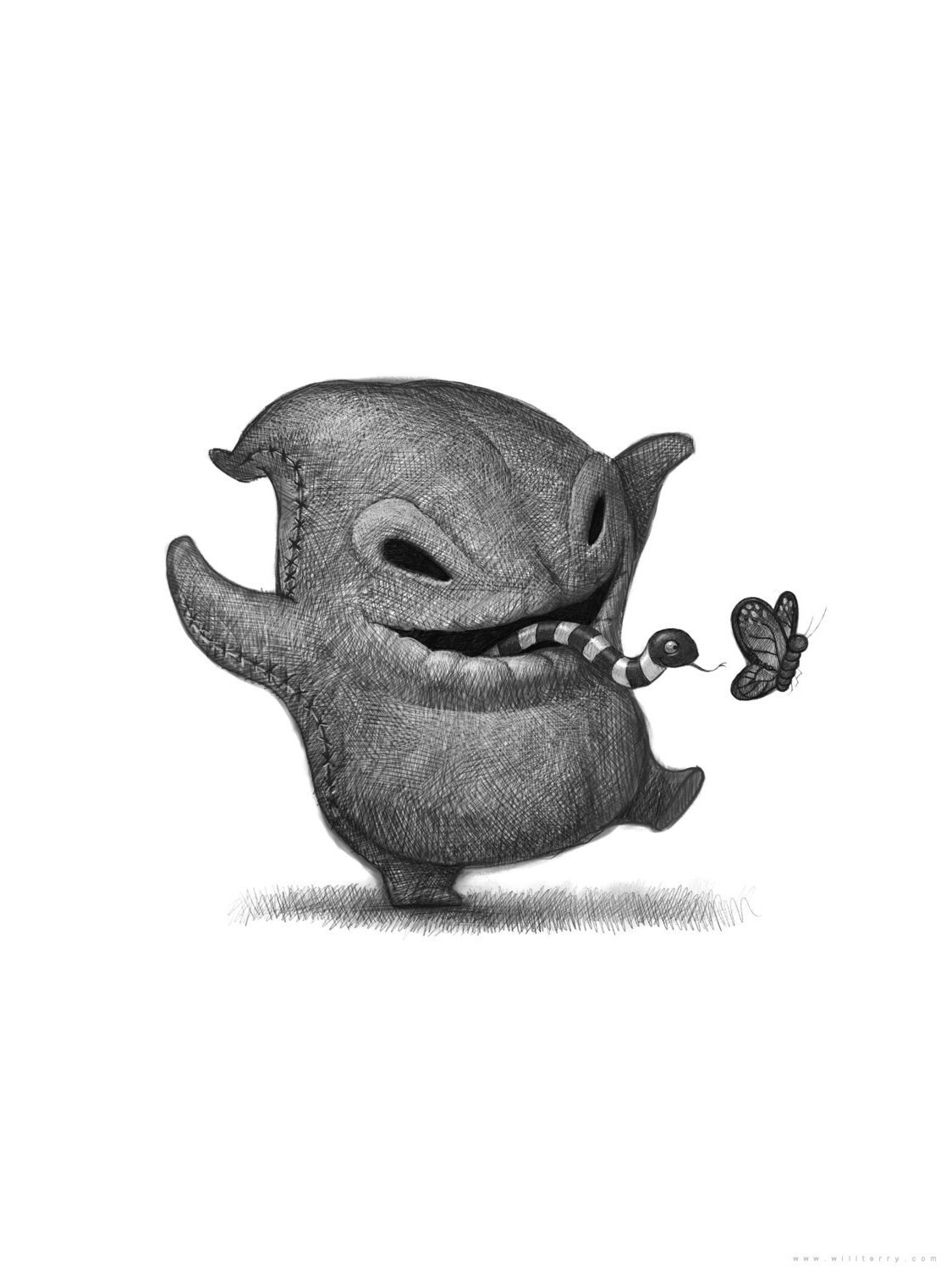 8X10 Baby Oogie Boogie-Man Black and whit Print Signed | Etsy