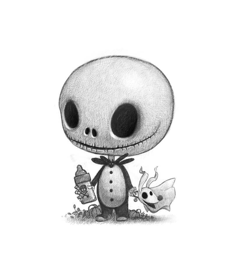 8x10 Baby Jake Skeleton Boy Signed Black and White | Etsy