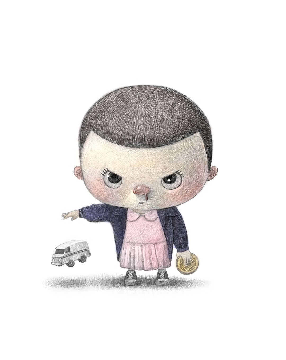 11x14" Baby Eleven El, Color Print, Signed. Stranger Stuff - Etsy