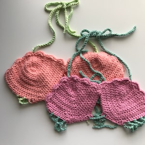 The Seashore Top Crochet PATTERN, Bikini Crochet Pattern, Seashell Top ...