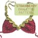 Strawberry Crochet Top PATTERN, Crochet Bralette Pattern Only, Crochet ...