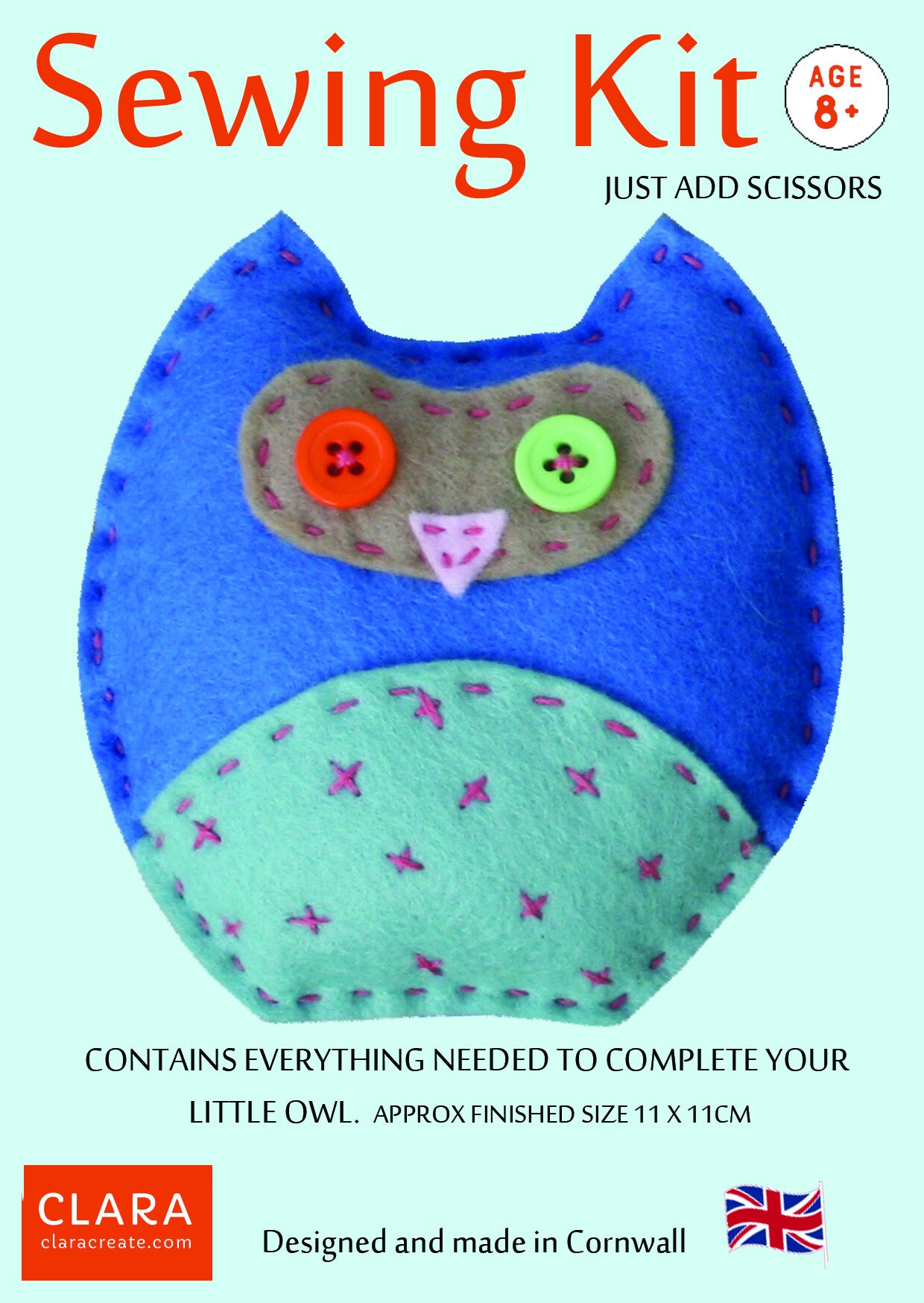 Owl Sewing Kit Blue Owl Craft Kit Children's Sewing Kit Boys Kits Girls ...