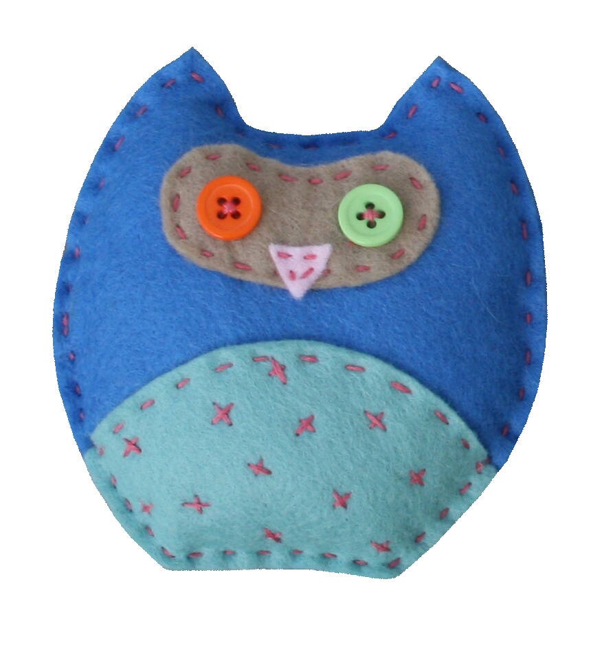 Owl Sewing Kit Blue Owl Craft Kit Children's Sewing Kit Boys Kits Girls ...