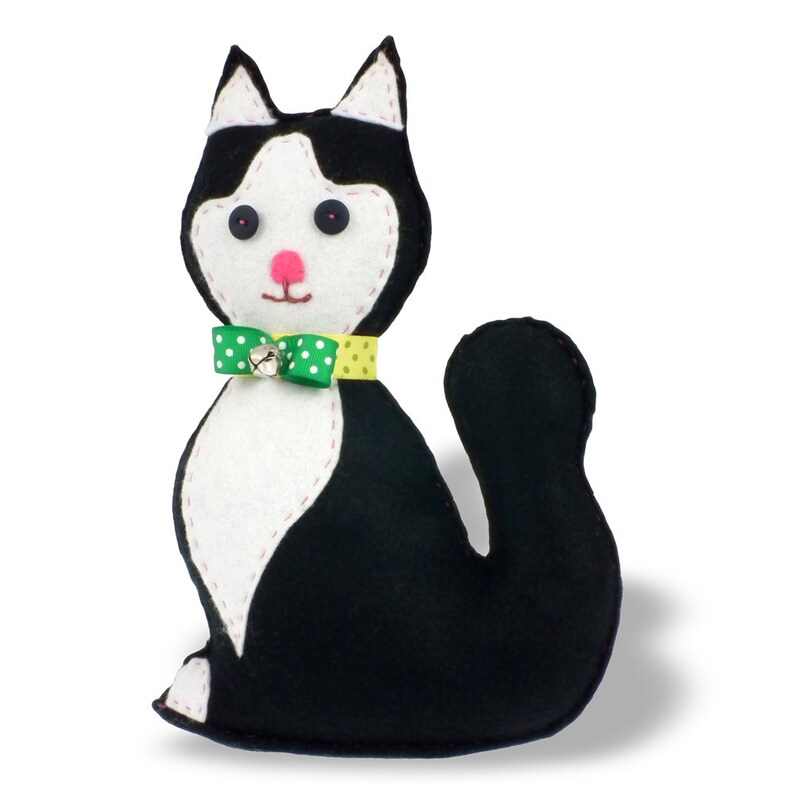 Cat Sewing Kit Black and White Cat Craft Kit Kits for Kids - Etsy