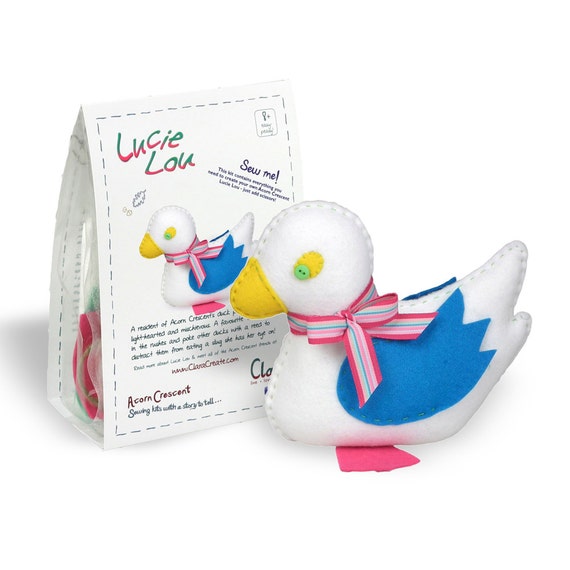Duckling Sewing Kit White Duck Craft Kit Child's Sewing - Etsy UK