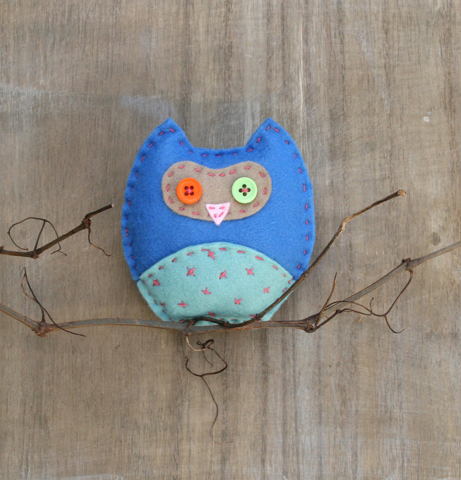 Owl Sewing Kit Blue Owl Craft Kit Children's Sewing Kit Boys Kits Girls ...
