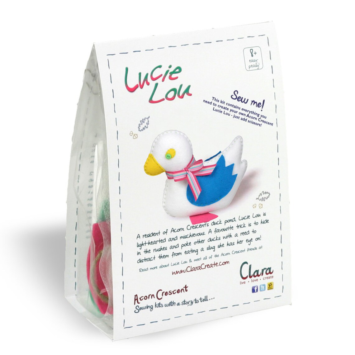 Duckling Sewing Kit White Duck Craft Kit Child's Sewing Project Girls ...