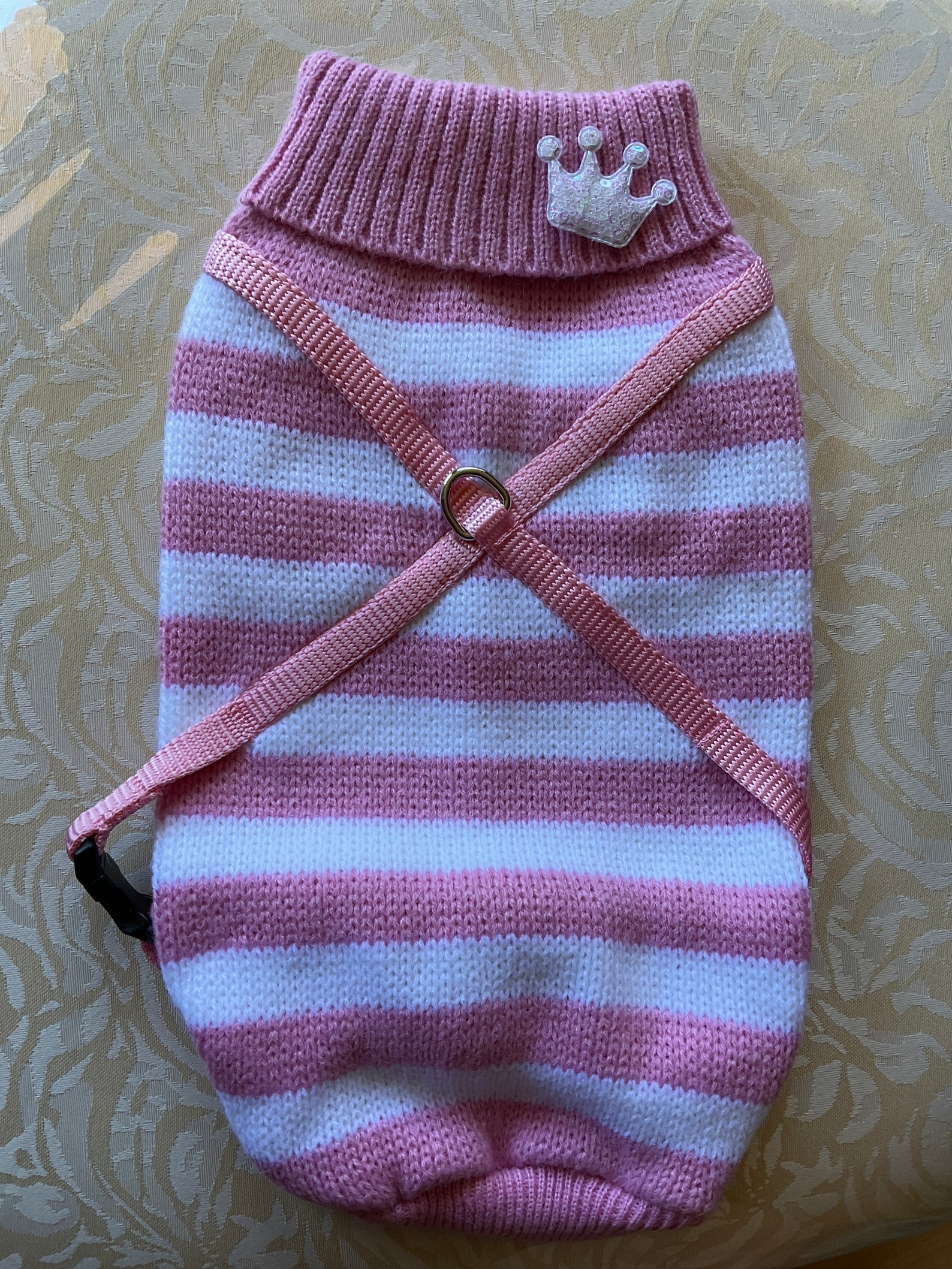Pinky Heart Pink and White Striped Sweater for Your Princess ...