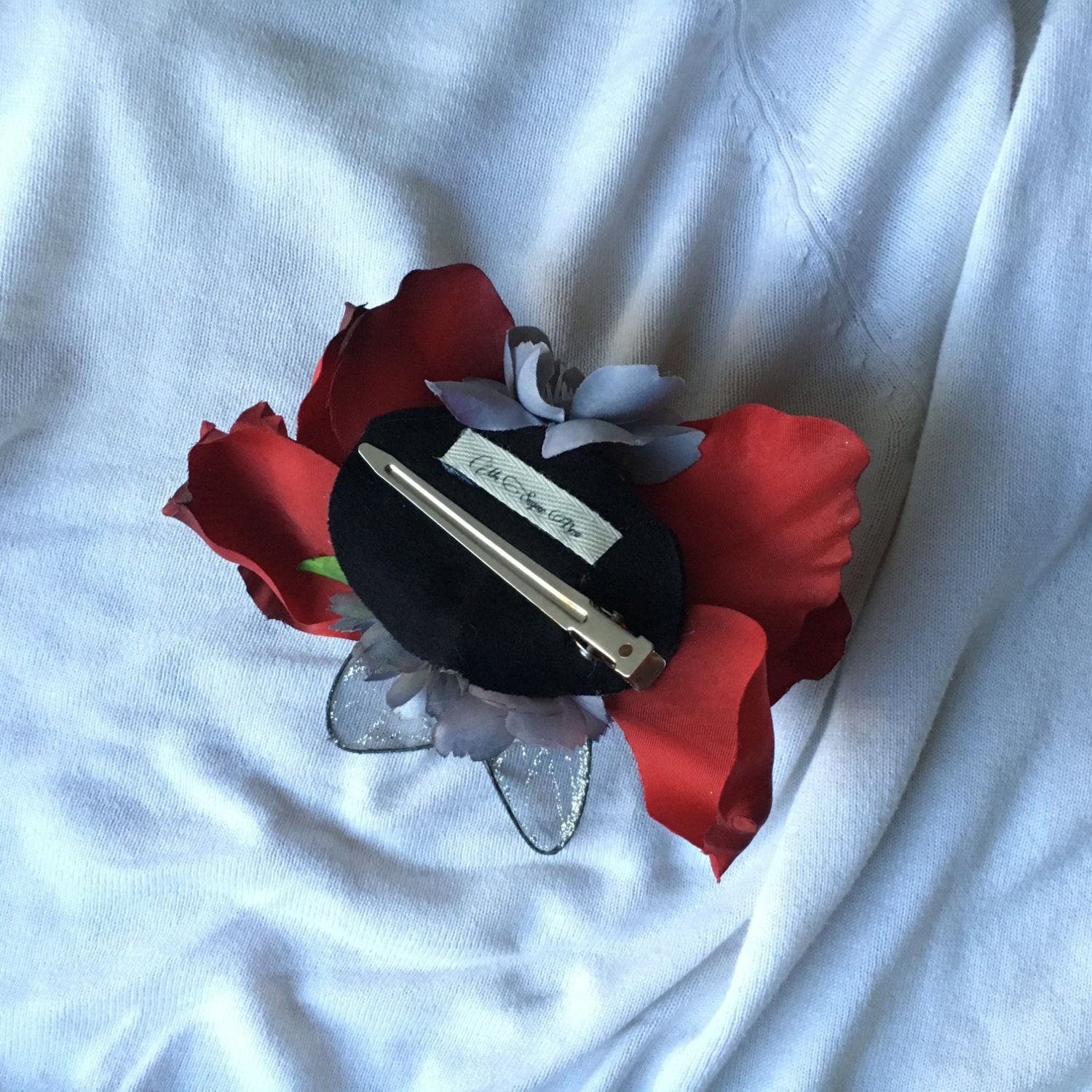 The Floral Fly Red Flowers Halloween Burlesque Pinup - Etsy