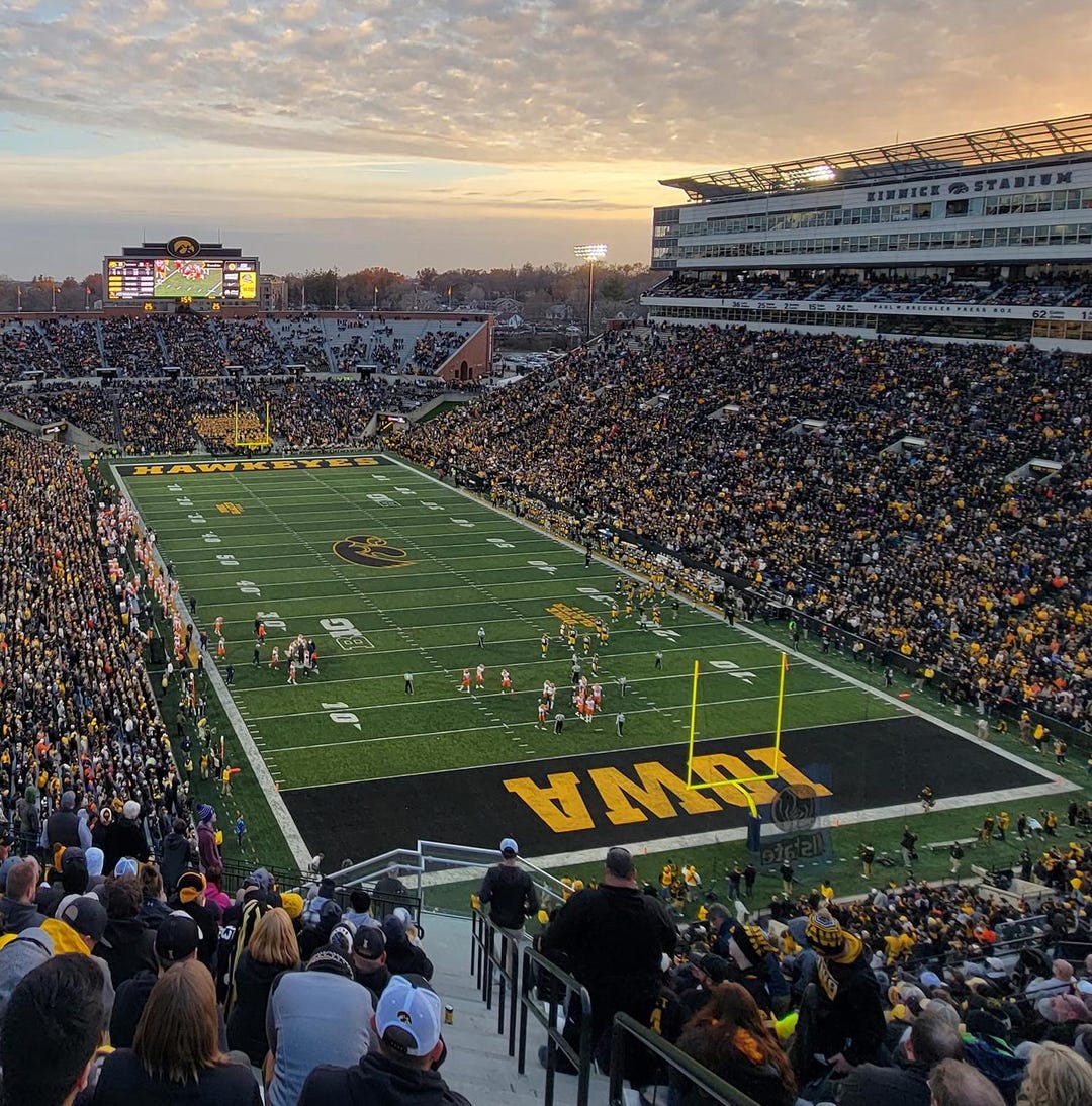 Kinnick Stadium at Night 8 Sq. Quality Print by Photographer Heidi ...