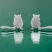 Cute Gerbils 925 Sterling Silver Stud Earrings. Hand Cut Tiny Gerbil ...