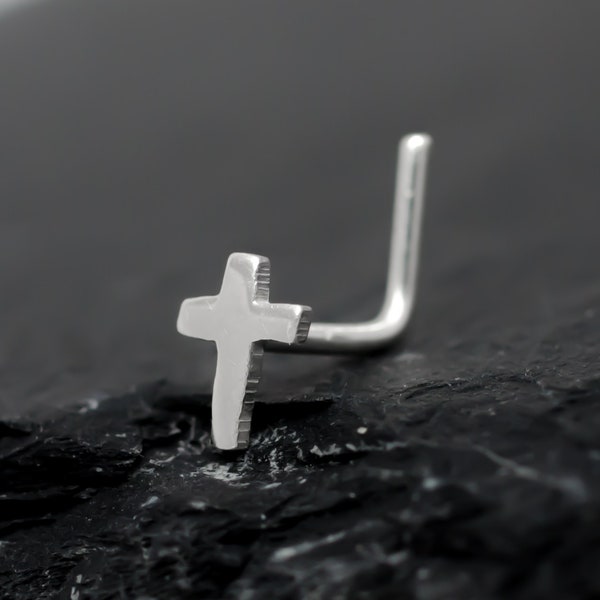 Cross Nose Ring - Etsy